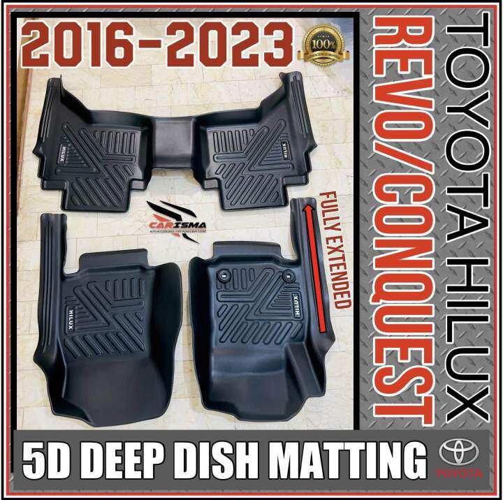 TOYOTA HILUX REVO/CONQUEST 2016-2023 5D DEEP DISH MATTING FULLY ...