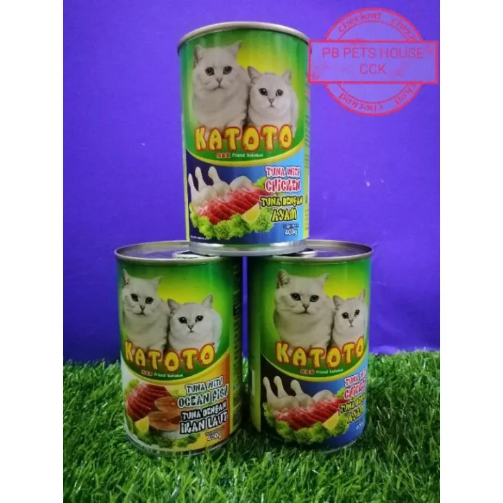 Katoto cat wet food canned 400g (makanan kucing basah) | Lazada