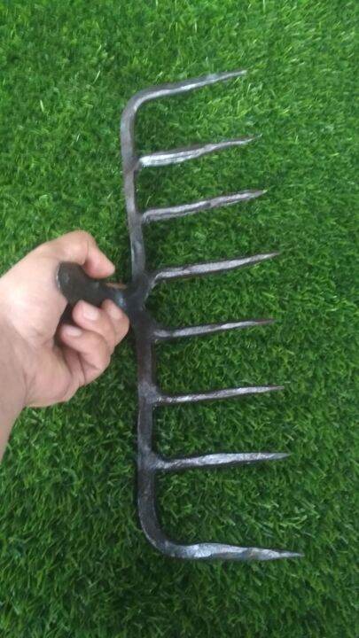 Gacok garuk rumput jerami dan sampah ukuran lebar bahan besi tempa ...