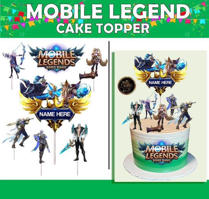 Mobile Legend Cake Topper ( machine cut, waterproof) | Lazada PH