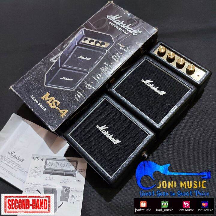 Ampli Mini Gitar Marshall MS-4 MS4 Micro Stack | Lazada Indonesia