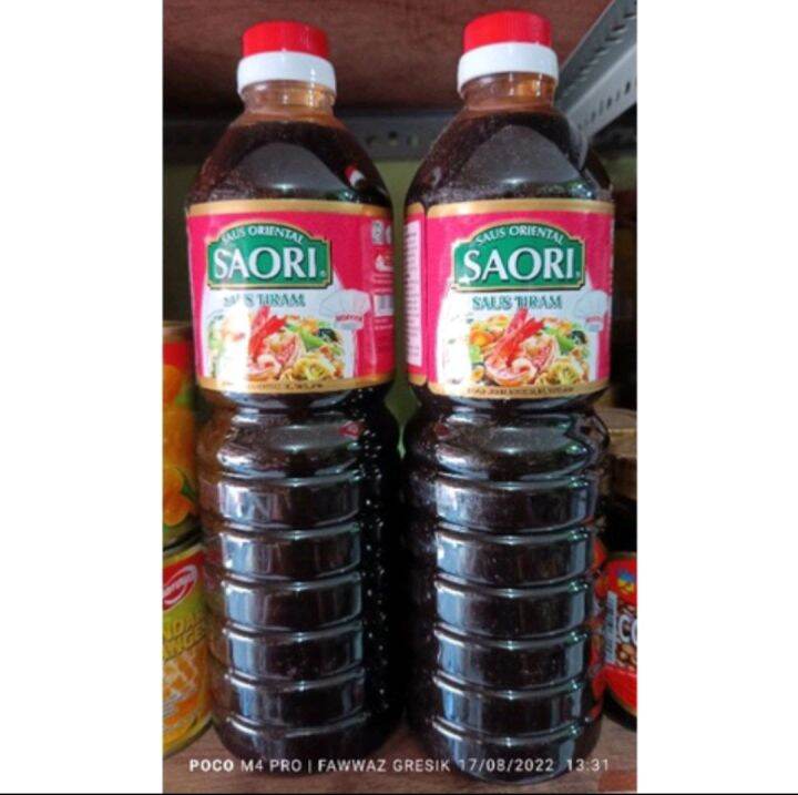 SAORI saos tiram 1 liter Saus Oyster botol besar halal original bumbu ...