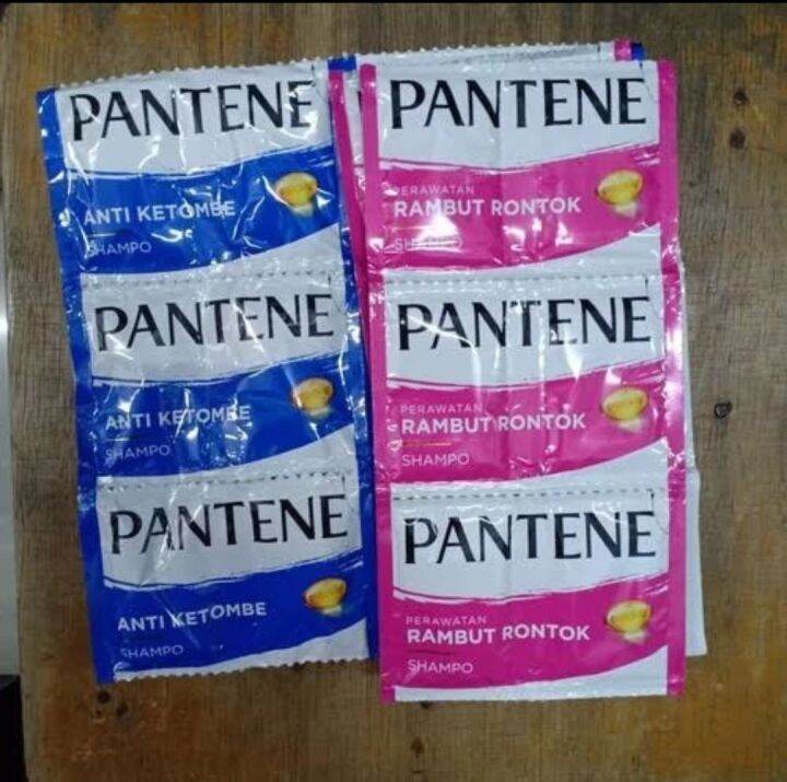 Shampo Pantene Saset Merah Dan Biru | Lazada Indonesia