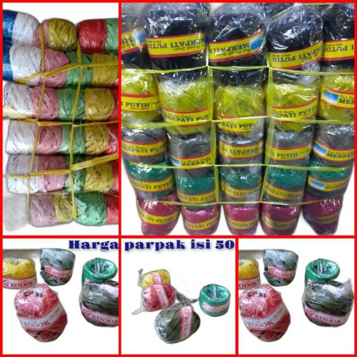 Tali rapia warna warni isi 50pcs | Lazada Indonesia