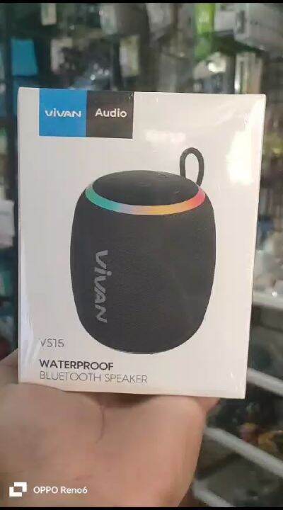 VIVAN VS15 Bluetooth Speaker Surround Sound 360° Waterproof IPX7 Hi-Fi ...