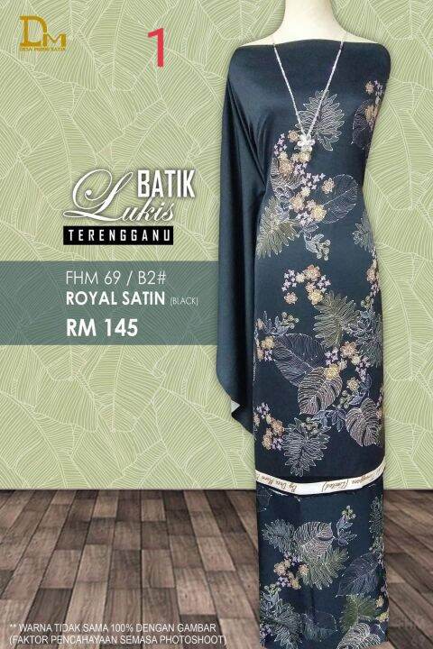 BATIK LUKIS TERENGGANU - ROYAL SATIN (DESA MURNI BATIK) | Lazada