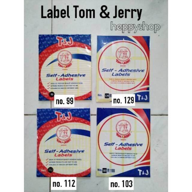 Label Tom & Jerry, Label Nama, Label Undangan | Lazada Indonesia