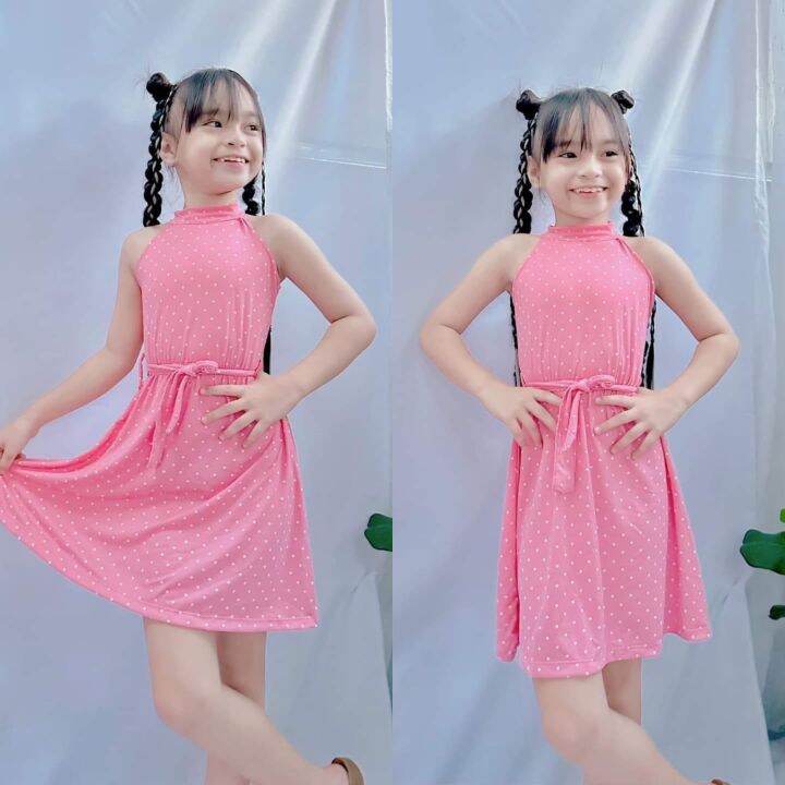 4-6 Yrs Old Sanayah Polka Dress For Kids Girls Clothing | Lazada PH