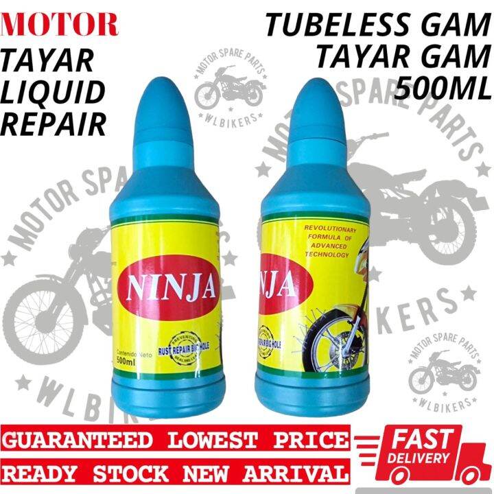 MOTORCYCLES UBAT TAYAR GAM GUM TAYAR TYRE SEAL SEALANT 500ML -TUBELESS ...