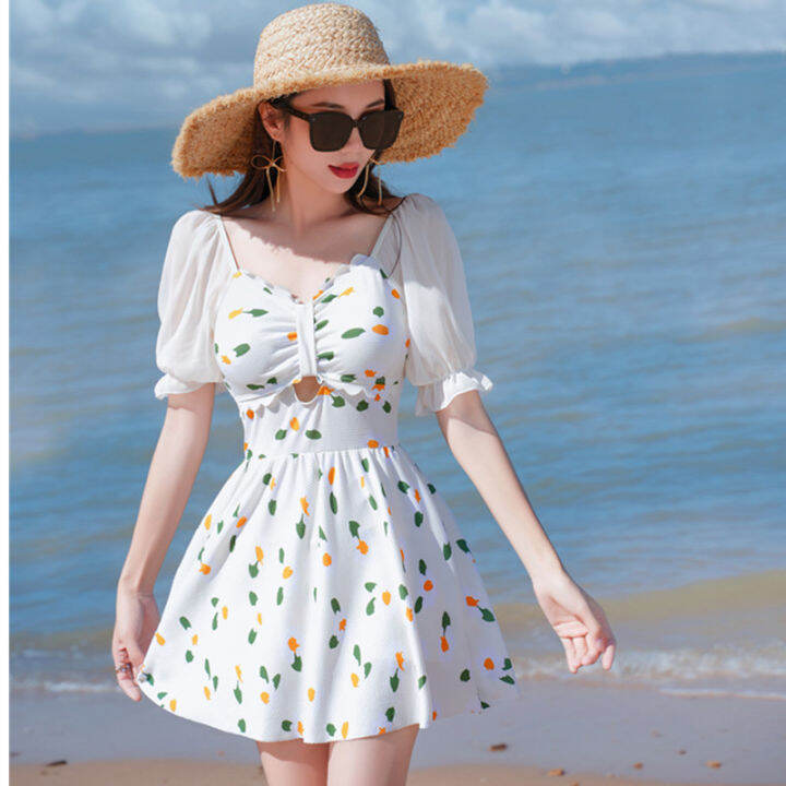 Fairy Swimsuit Women Summer One Piece Boxer Conservative Slimming Belly