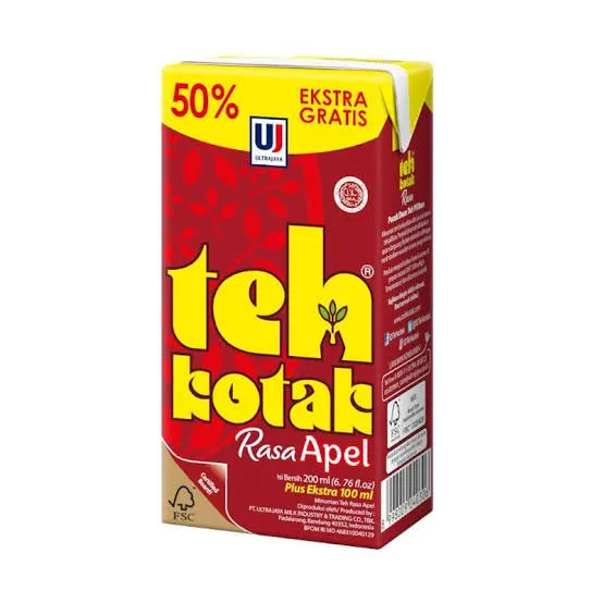 minuman teh kotak rasa apel 300ml | Lazada Indonesia