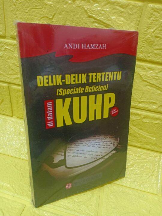 DELIK - DELIK TERTENTU ( speciale delicten ) di dalam KUHP ( ANDI HAMZAH ) | Lazada Indonesia