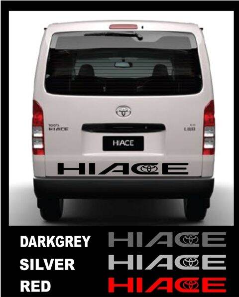 Toyota Hiace Commuter Grandia Rear Sticker Design | Lazada PH