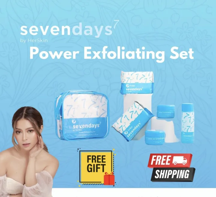 Sevendays Power Exfoliating Set Intense Rejuvenating Set Her skin ...