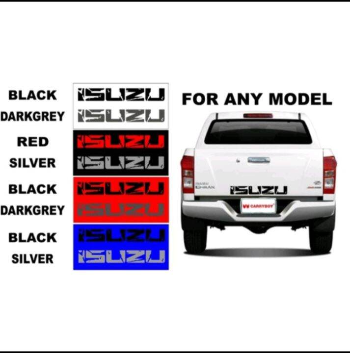 Isuzu Dmax Tailgate Sticker 1pc | Lazada PH