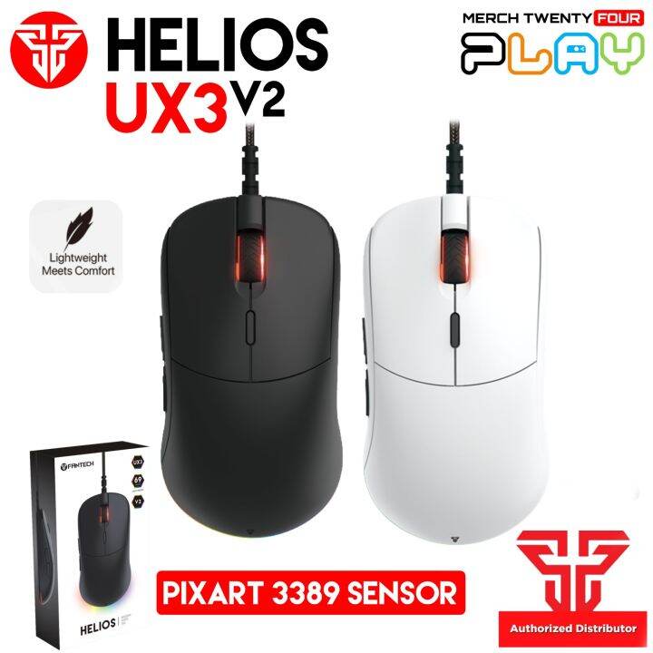 Fantech HELIOS UX3 UX3v2 ux3 v2 premium wired Mouse PIXART 3389 sensor ...