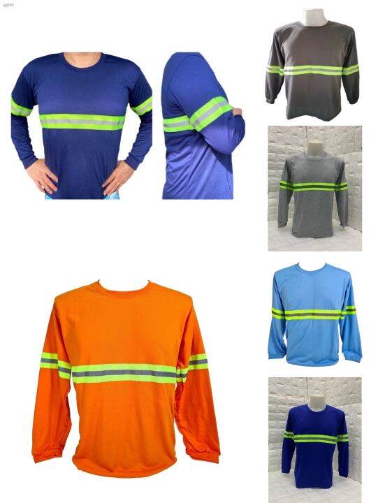 Men's Wear Longsleeve Shirt with Reflector Strips for Construction and ...
