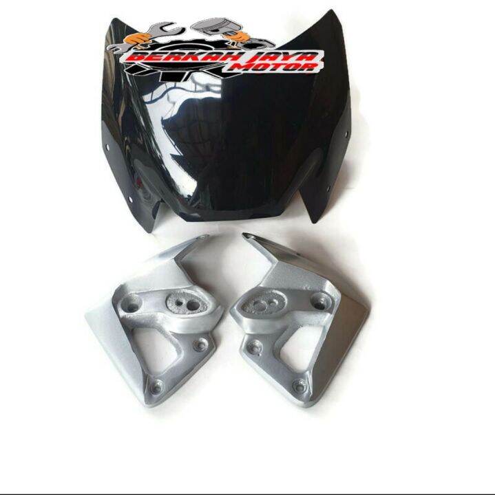 VISOR TIGER REVO TIREV KACA HITAM SET KUPINGAN BARONG TEBAL POLES ...