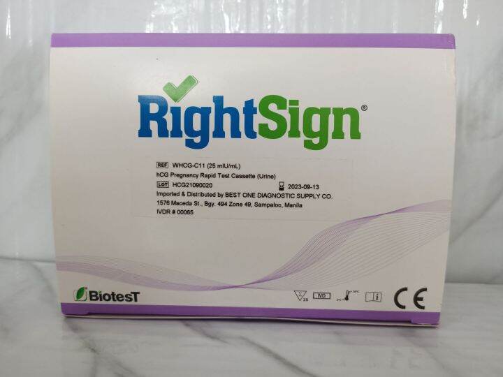 Right Sign hCG Pregnancy Rapid Test (Urine) | Lazada PH