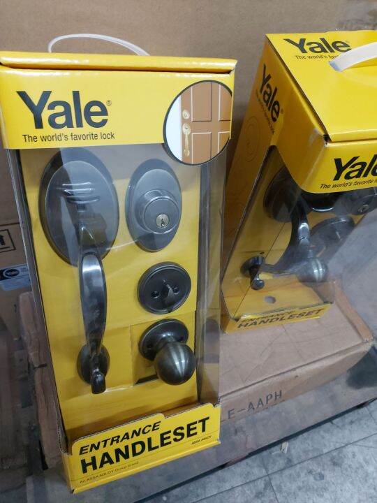 YALE ENTRANCE HANDLE SET OUTSIDE HANDLE INSIDE KNOB | Lazada PH