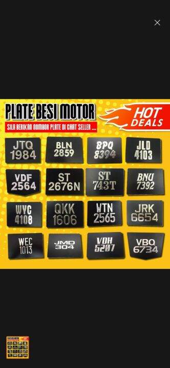papan plate besi motosikal terbaik | Lazada