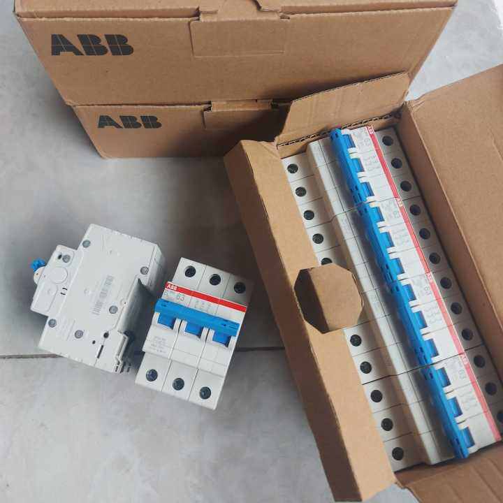 MCB 63A ABB 3PHASE BIRU ORIGINAL PLN | Lazada Indonesia