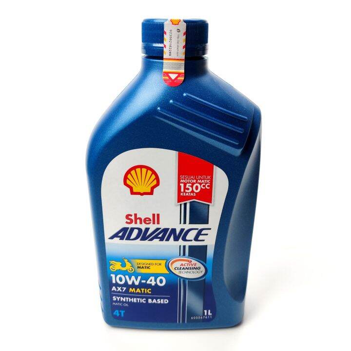 OLI MESIN SHELL ADVANCE 10W-40 MATIC 1L LITER ORIGINAL SHELL | Lazada ...