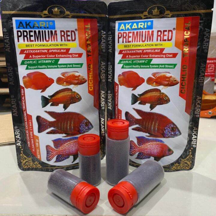 [Repack] Pelet AKARI Cichlid PREMIUM RED Repack 10gr murah repack pelet ...