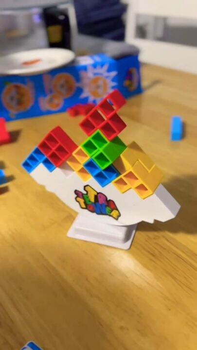 Niko Tetra Tower Game Tetris Balance Toy Stacking Building Block Toys ...