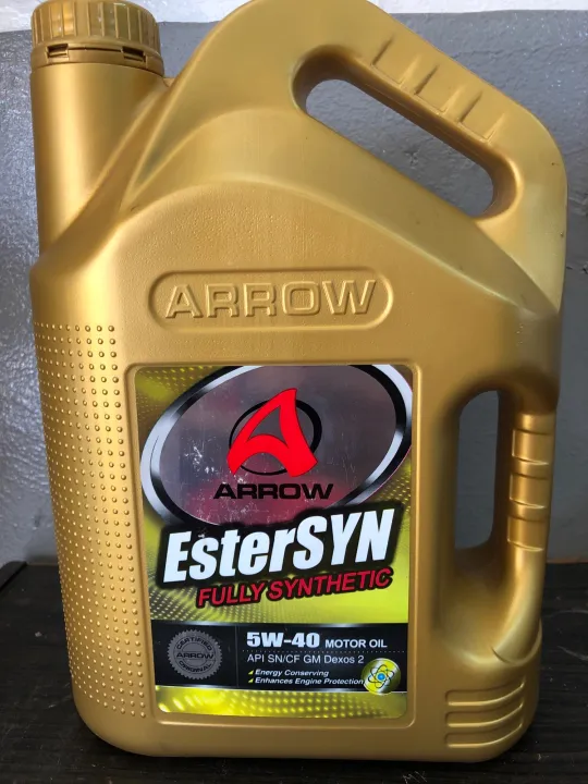 Arrow (fully synthetic) 5w-40 motor oil API SN/CF GM Dexos. Energy ...