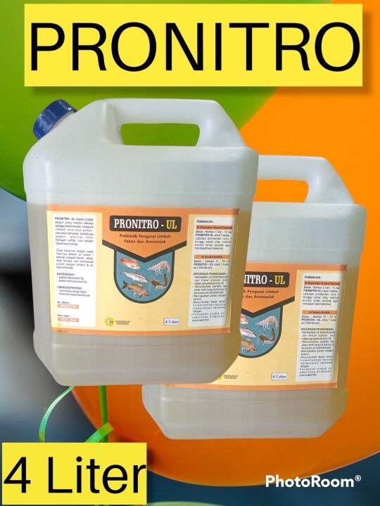 PROBIOTIK Pengurai sisa pakan dan Limbah Amoniak Tambak Udang PRONITRO UL 4 Liter | Lazada Indonesia