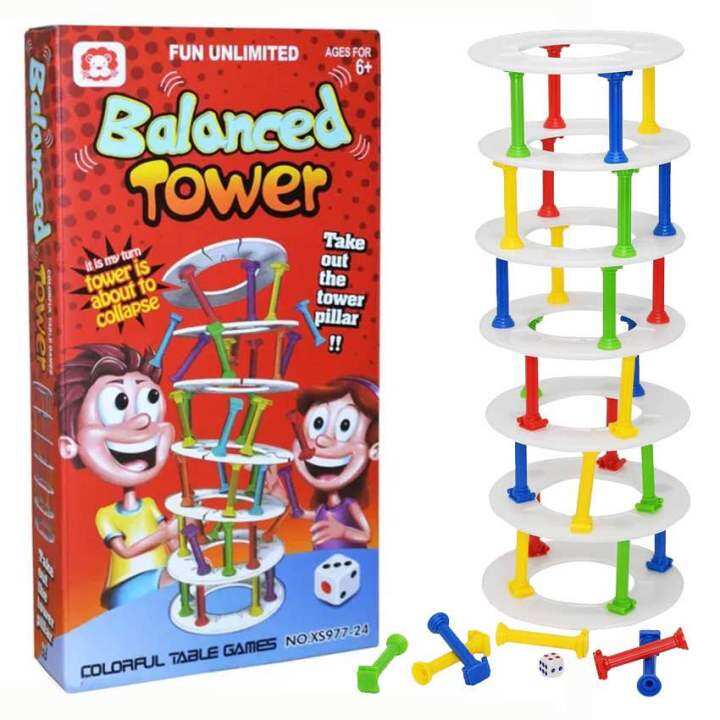 Balanced Tower Stacking Colorful Table Games | Lazada PH