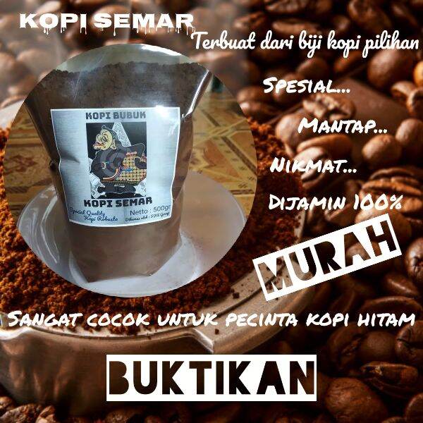 kopi bubuk terbaik/kopi hitam/kopi Robusta spesial 500gr rasa mantaap ...