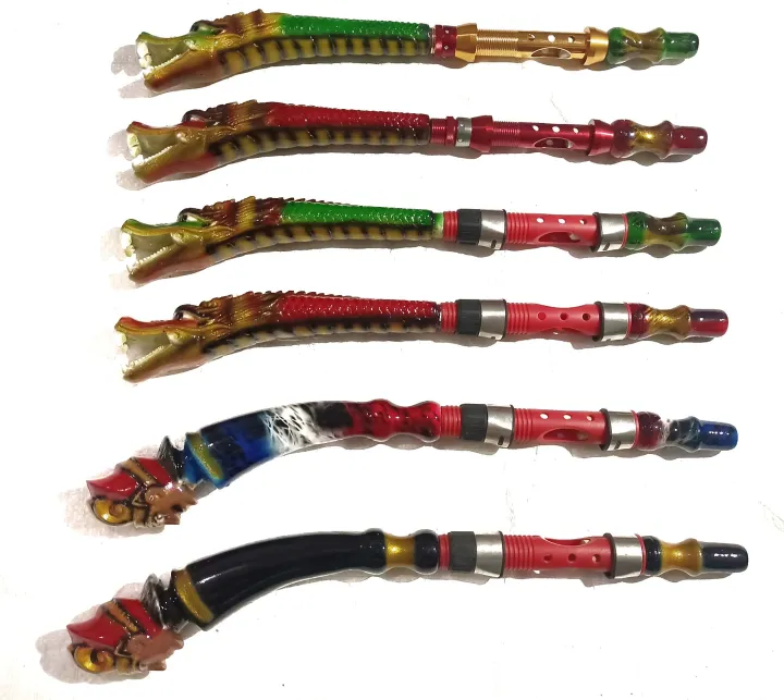 tongkat pancing gagang joran ukiran naga wayang airbrush bahan piber ...