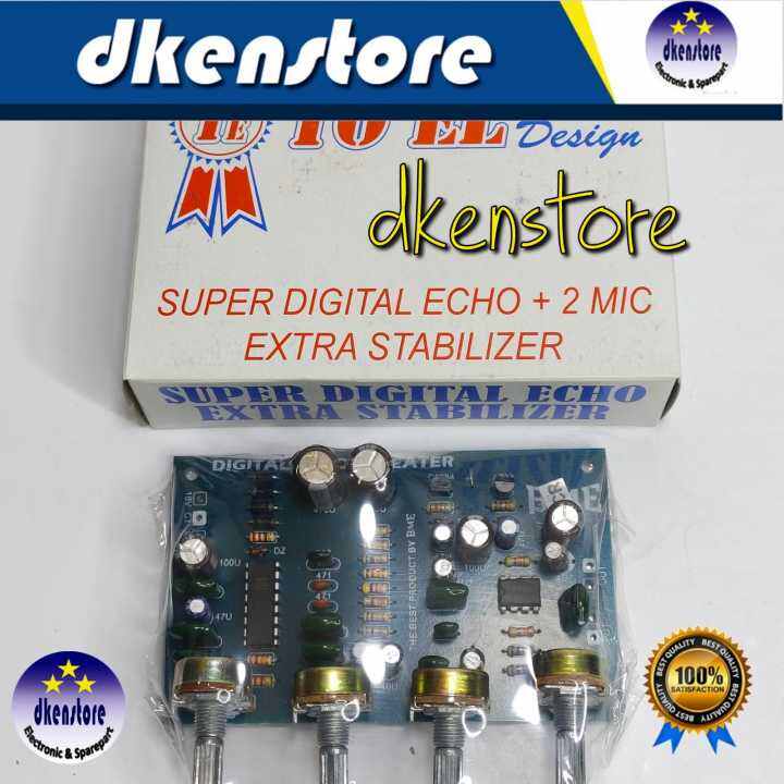 Kit Echo TOEL 2 mic Efek extra stabilizer | Lazada Indonesia