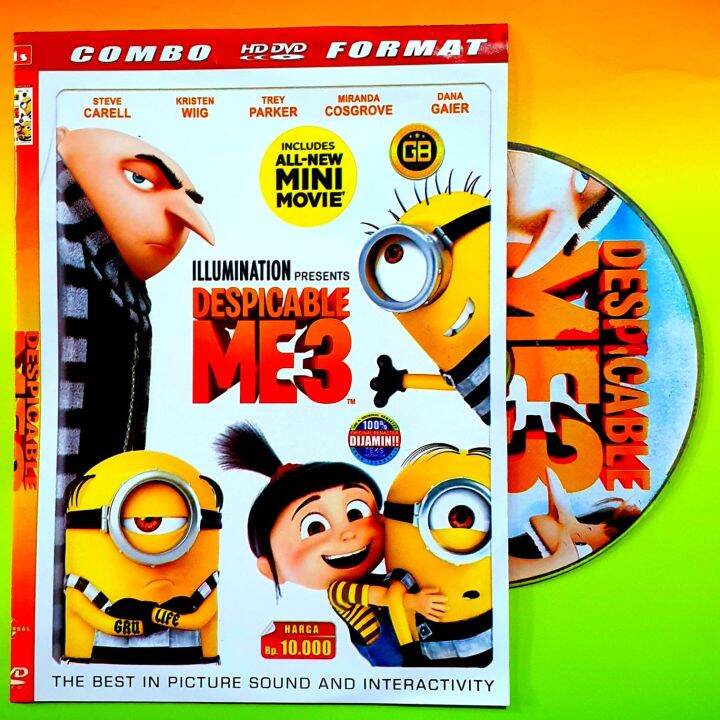 KASET DVD FILM DESPICABLE ME 3 - KASET FILM BOXOFFICE CARTOON ANIMASI TERBARU - FILM ANAK KARTUN ...