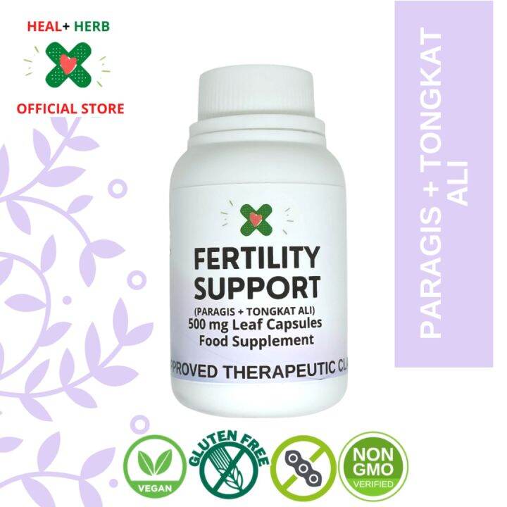Heal + Herb Fertility Support Capsules with Paragis and Tongkat Ali for ...