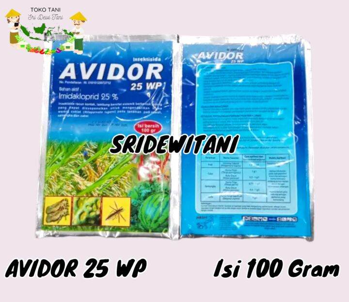 insektisida AViDOR 25 WP 100gr Pembasmi Hama Tanaman Pertanian | Lazada ...