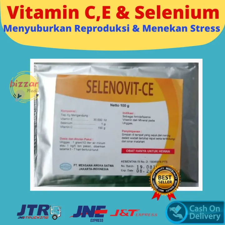 SELENOVIT 250g VITAMIN C E SELENIUM MINERAL AYAM UNGGAS | Lazada Indonesia