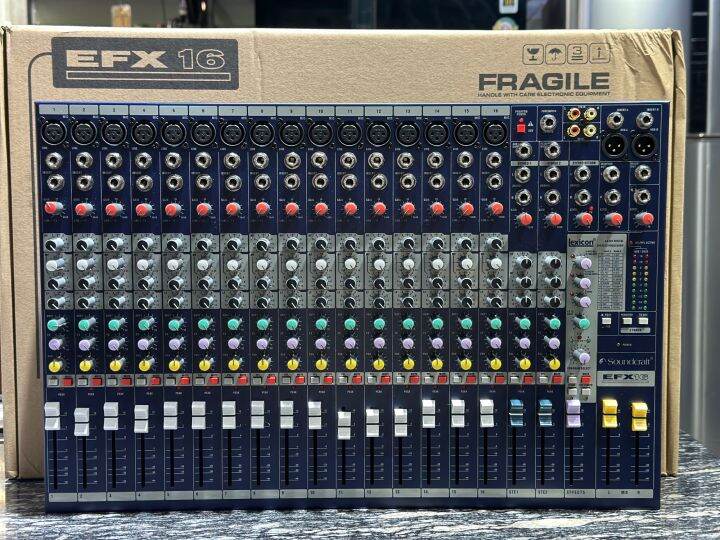 Soundcraft EFX16 มีเอเฟคแจ่มๆ หวานๆฟังแล้วเสนาะหู มิกเซอร์ 16 แชนแนล ...