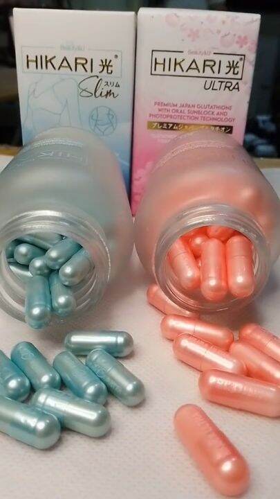 Hikari Glutathione Capsule and Hikari Slimming with Collagen and ...