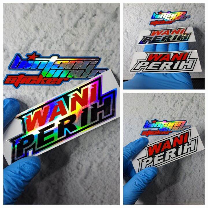 STICKER WANI PERIH CUTTING | Lazada Indonesia