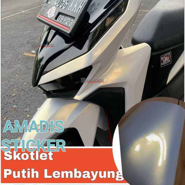 Stiker skotlet putih lembayung gold scotlite motor lembayung puntih ...