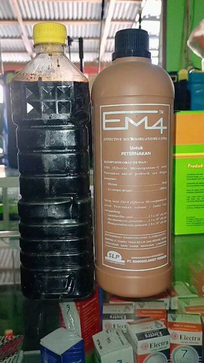 EM4 PETERNAKAN 1 Liter + MOLASE Tetes Tebu kemasan botol isi 1,3 Kg ...