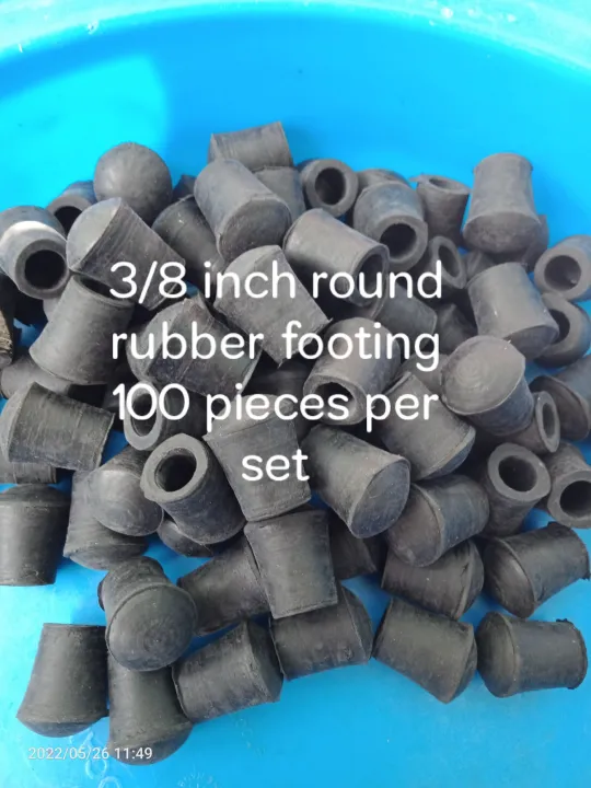 1 set 3/8 inch round RUBBER FOOTING 100 pieces | Lazada PH