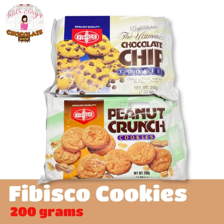 Fibisco Chocolate Chip Cookies & Peanut Crunch Cookies | Lazada PH