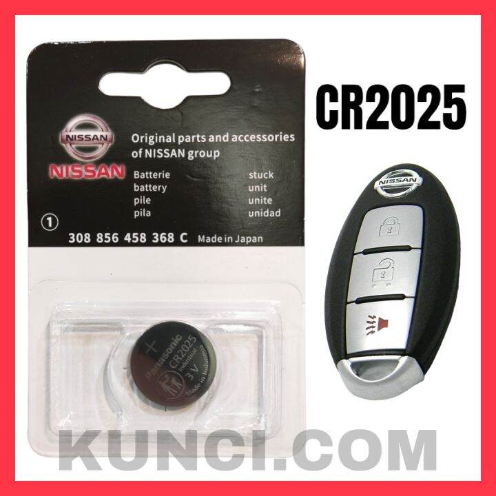 BATTERY NISSAN REMOTE CONTROL KEY SMART KEY CR2025 | Lazada