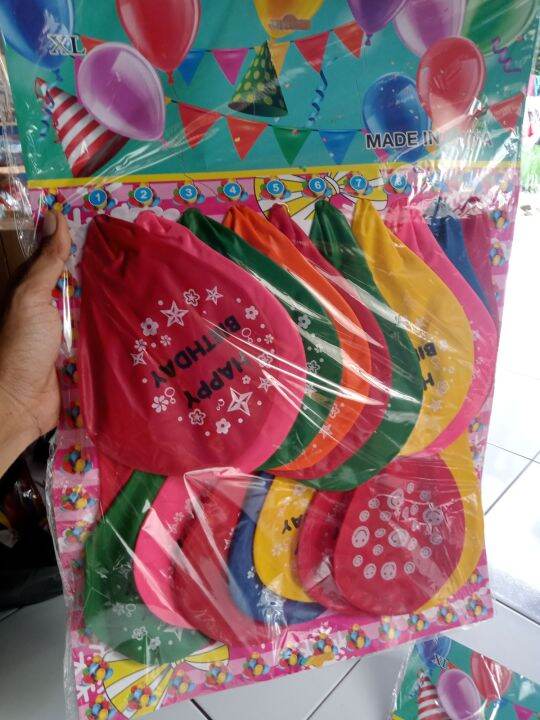 mainan balon jumbo lembaran. 1 lembar isi 20 pcs | Lazada Indonesia