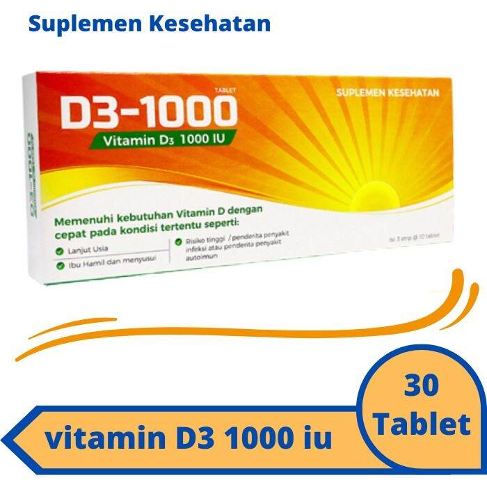 D3-1000 IU Vitamin untuk daya tahan tubuh vitamin D Multivitamin D3 ...