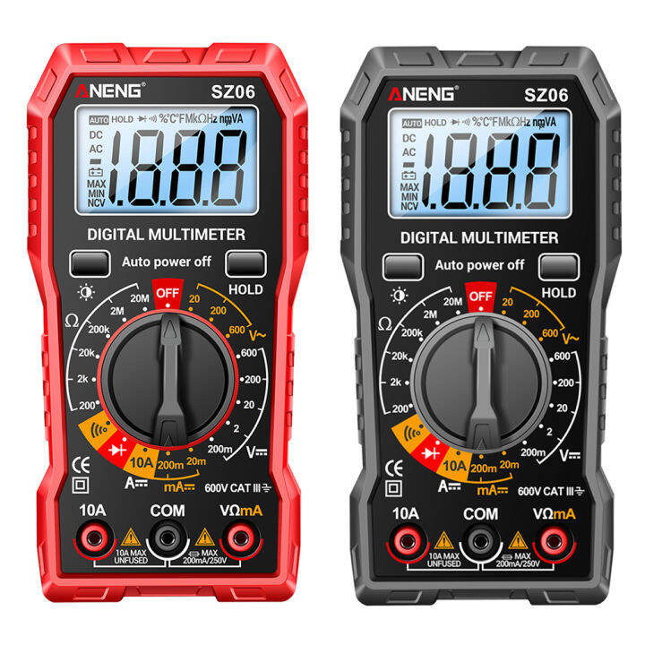 Digital Multimeter NCV Multimeter 2000 Counts Votage Current Ohm Test ...